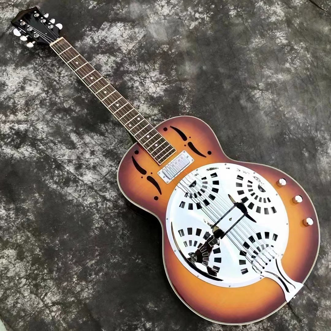PANGO Music 6 Strings Resonator Electric Guitar (YMZ-015) — Guitar Kit Shop