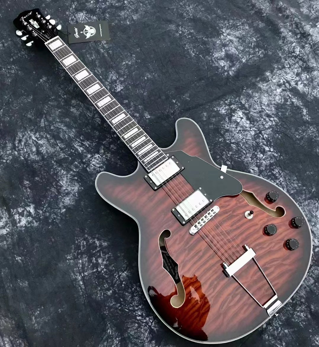 PANGO Music Semi Hollow Body Electric Guitar (YMZ-096) — Guitar Kit Shop