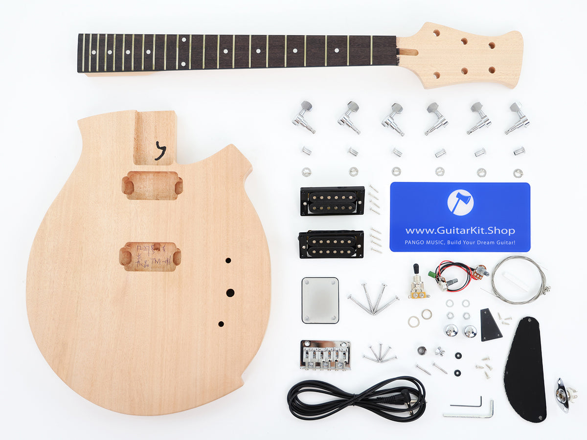 6-String Mandolin Style DIY Electric Guitar Kit (PTM-076X) — Guitar Kit ...