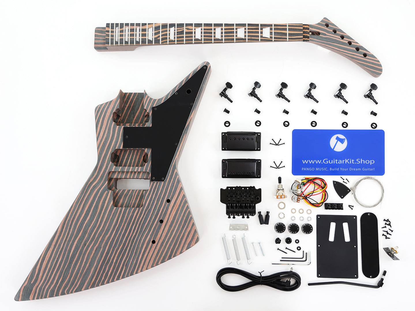 Explorer style DIY Electric Guitar Kit — Guitar Kit Shop
