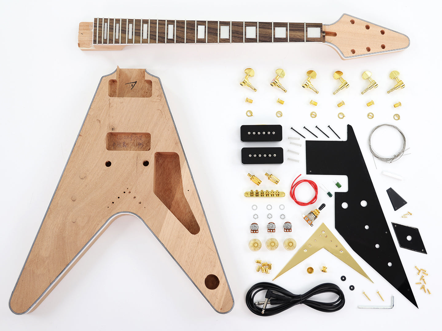Flying V style DIY Electric Guitar Kit — Guitar Kit Shop