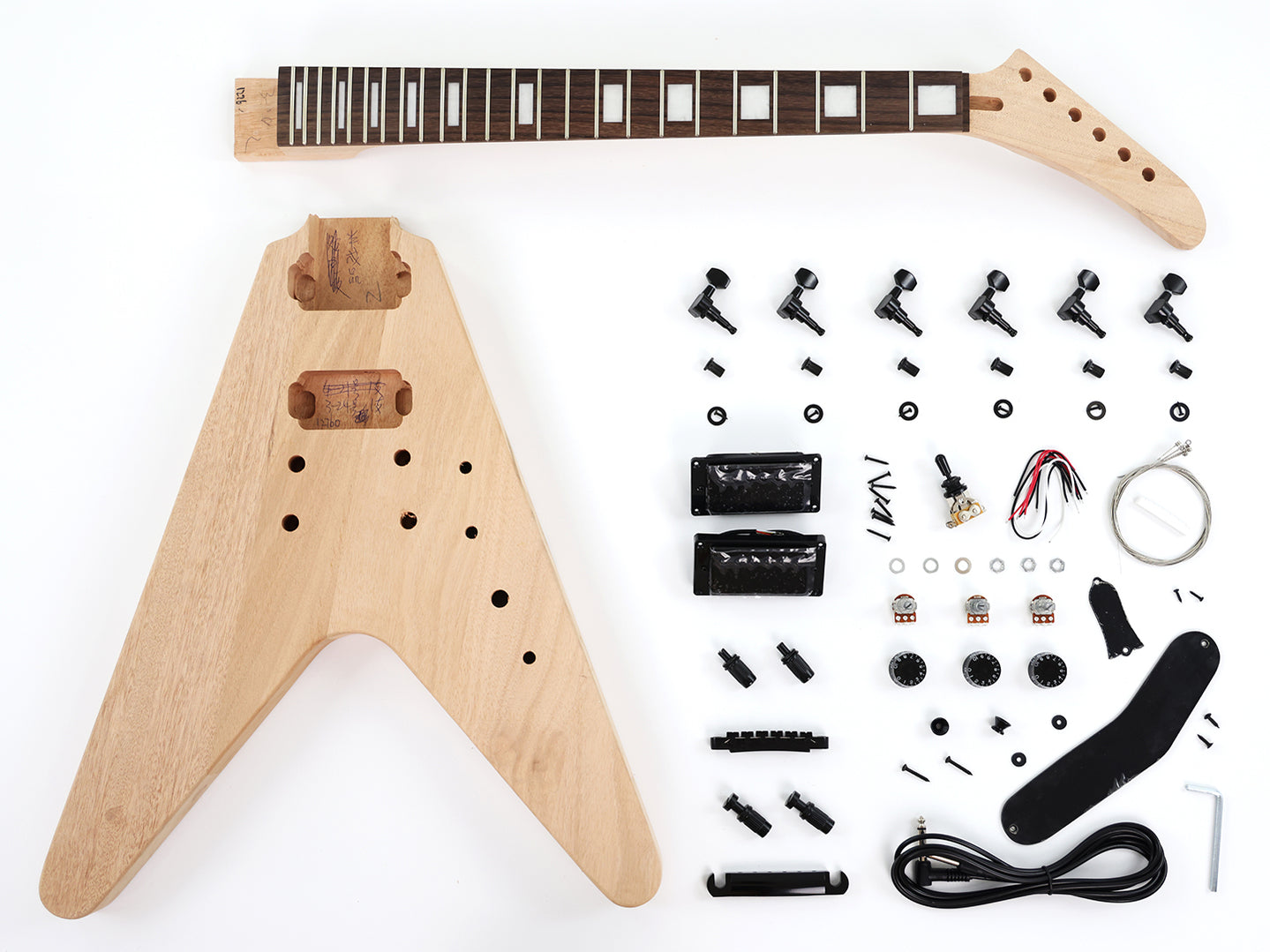 Flying V style DIY Electric Guitar Kit — Guitar Kit Shop