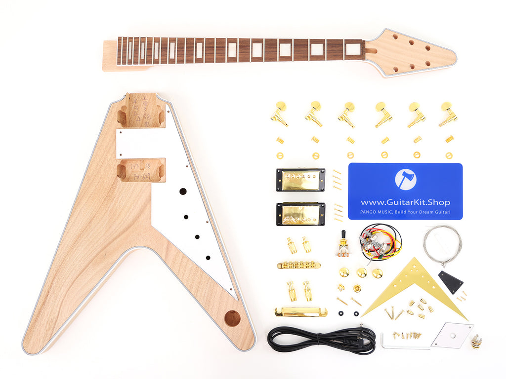 Flying V style DIY Electric Guitar Kit — Guitar Kit Shop