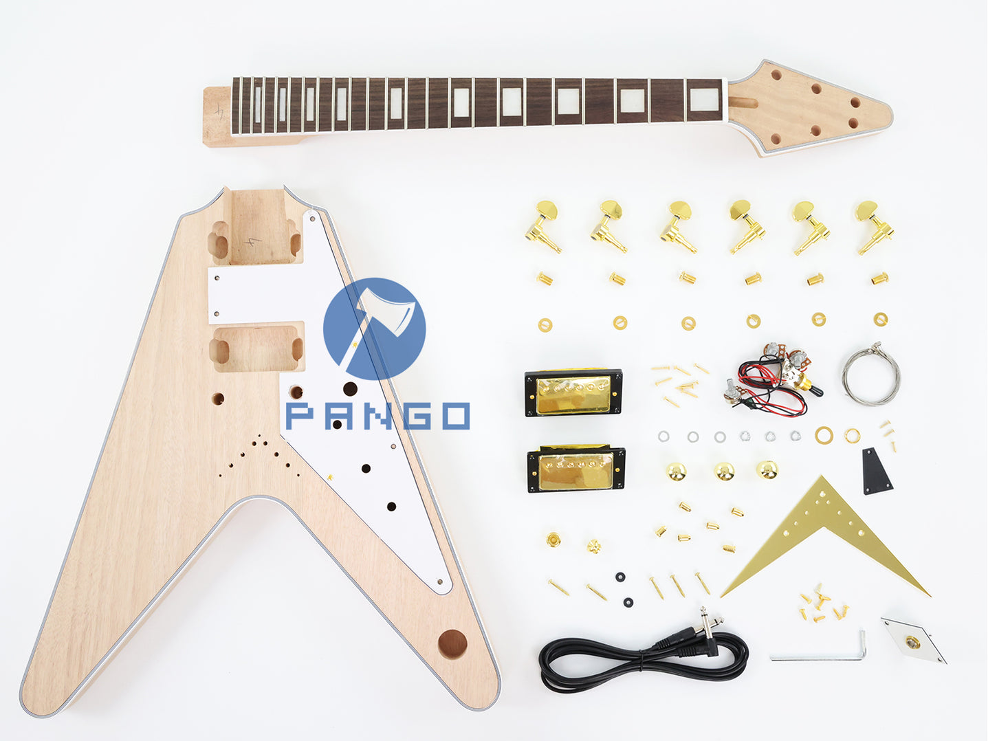 Flying V Style DIY Electric Guitar Kit (PFV-657F, Fast Shipping, Tarif ...