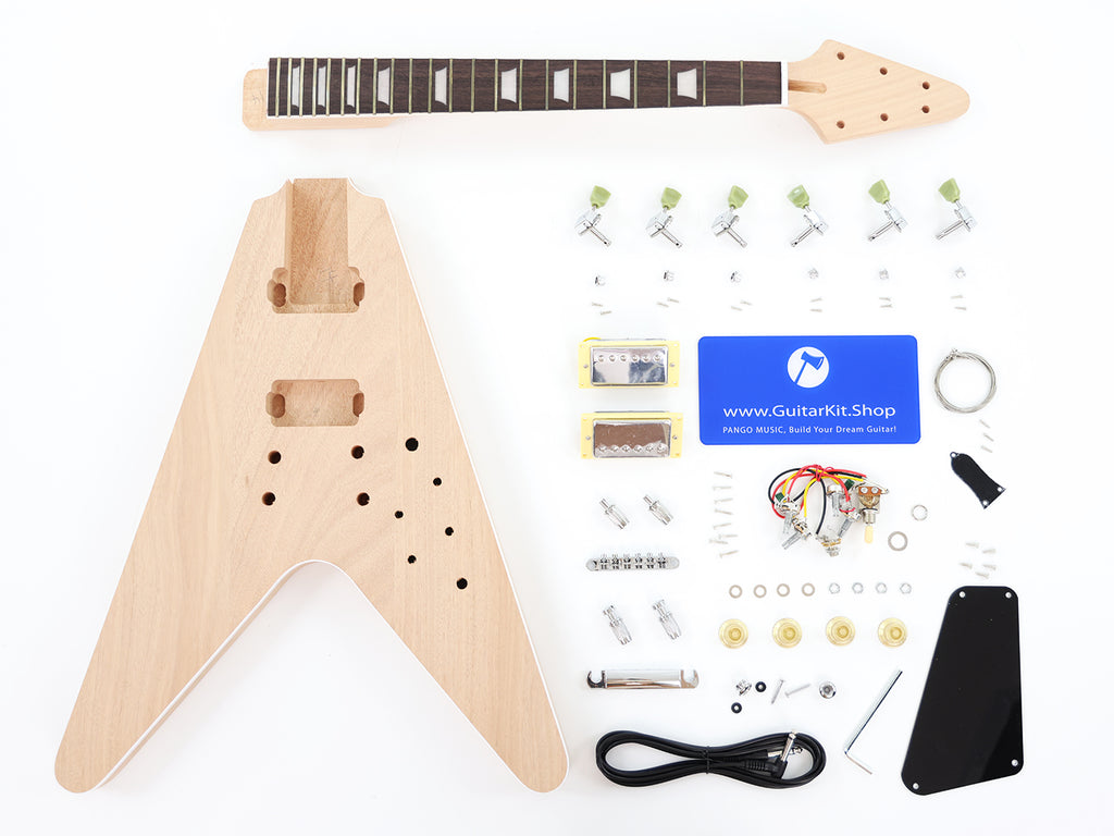 Flying V style DIY Electric Guitar Kit — Guitar Kit Shop
