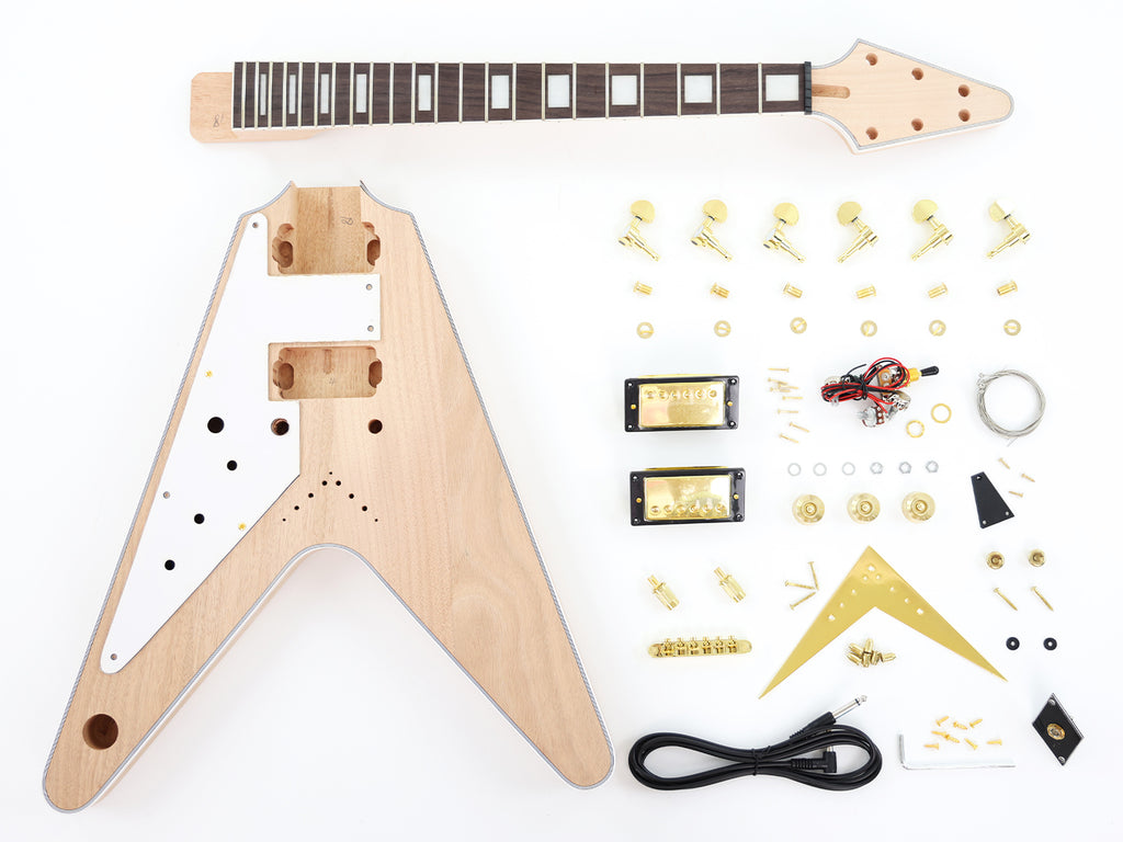 Flying V style DIY Electric Guitar Kit — Guitar Kit Shop