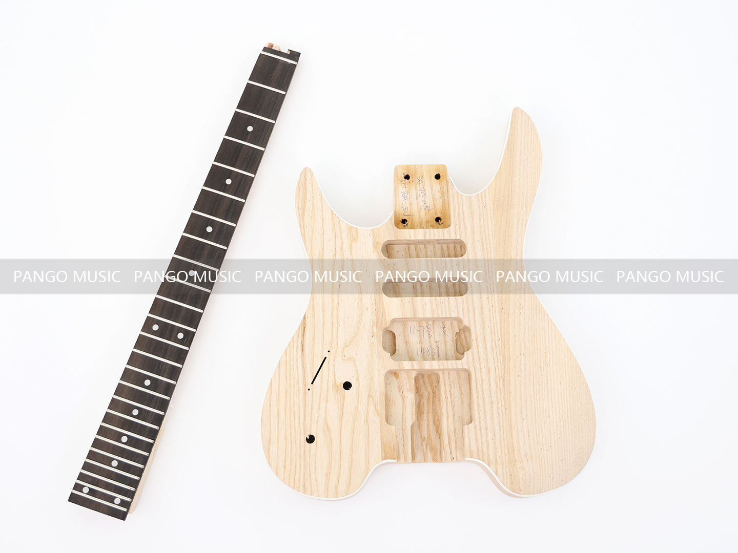 Headless Style Left-Handed Ash Body DIY Electric Guitar Kit (14837, Li ...
