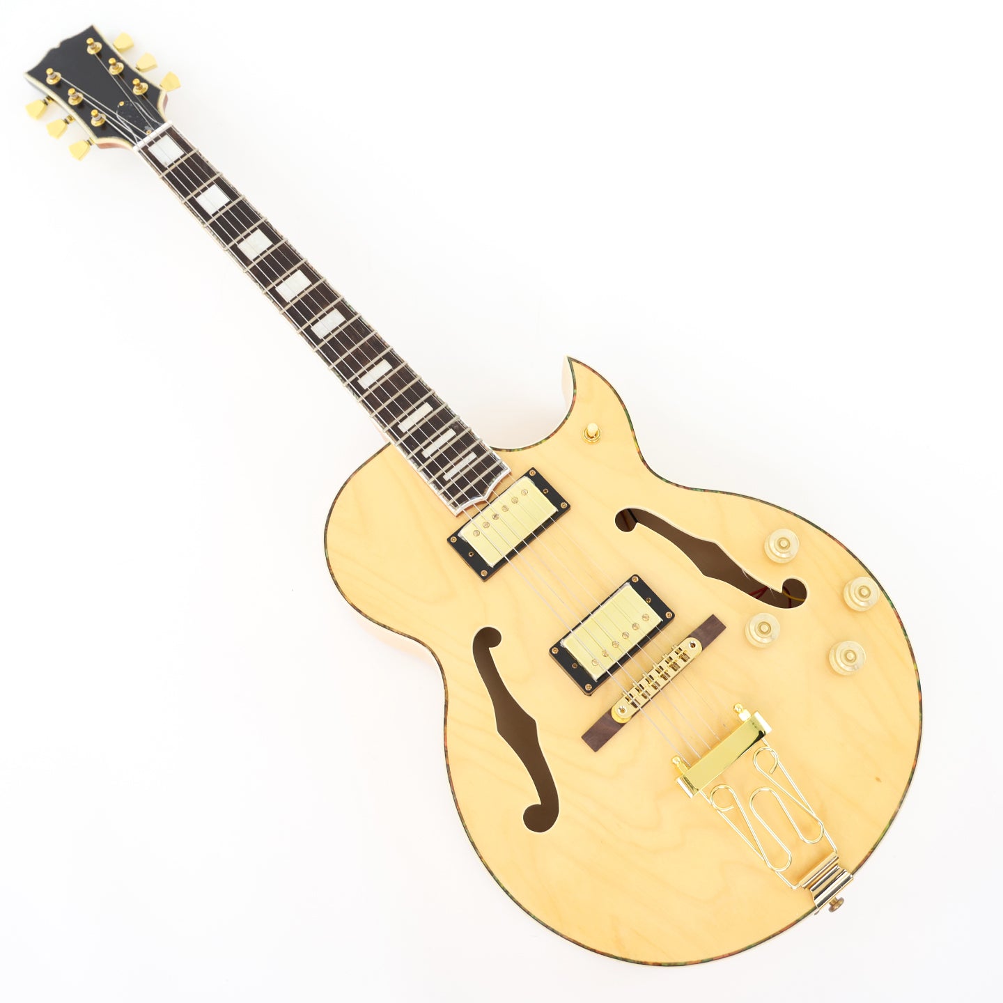 Hollow Body Electric Guitar with Flamed Maple Veneer (ZQN0152) — Guitar ...