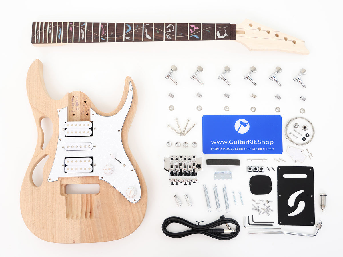 PANGO MUSIC 6 String DIY Electric Guitar Kit (PTM-088X) — Guitar Kit Shop