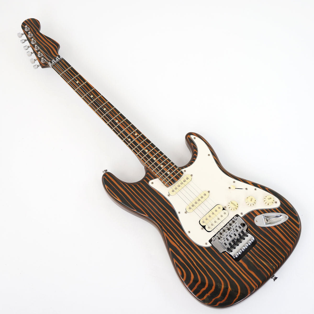 PANGO MUSIC All Zebrawood ST Style Electric Guitar (GKS-130) — Guitar ...
