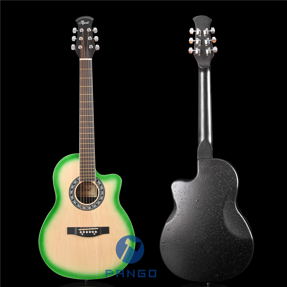 40 Inch Round Back Acoustic Guitar (PNT-128) — Guitar Kit Shop