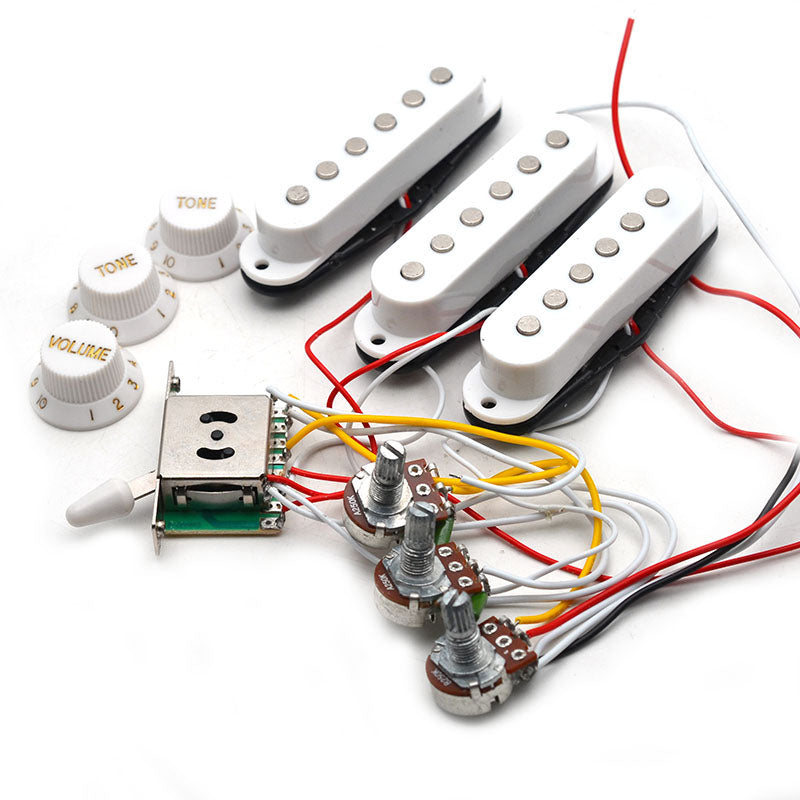ST Style Pre-wired SSS Electric Guitar Pickup Set (PGP-002) — Guitar ...