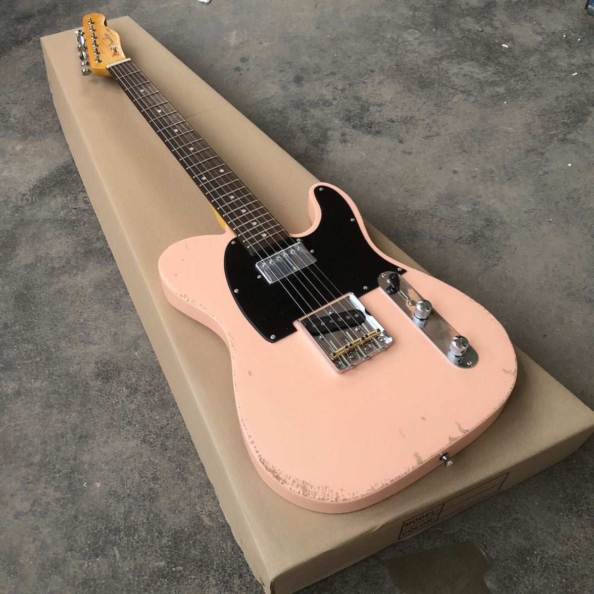 TL Used Style Pink Body Electric Guitar (PHJ-618) — Guitar Kit Shop