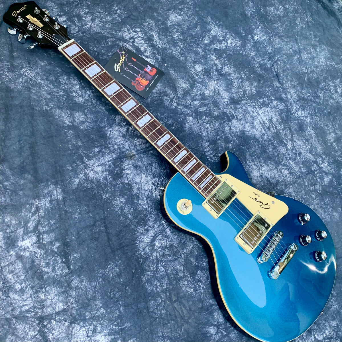 PANGO Music LP Style Electric Guitar with Metallic Sparkling Finish(YM ...