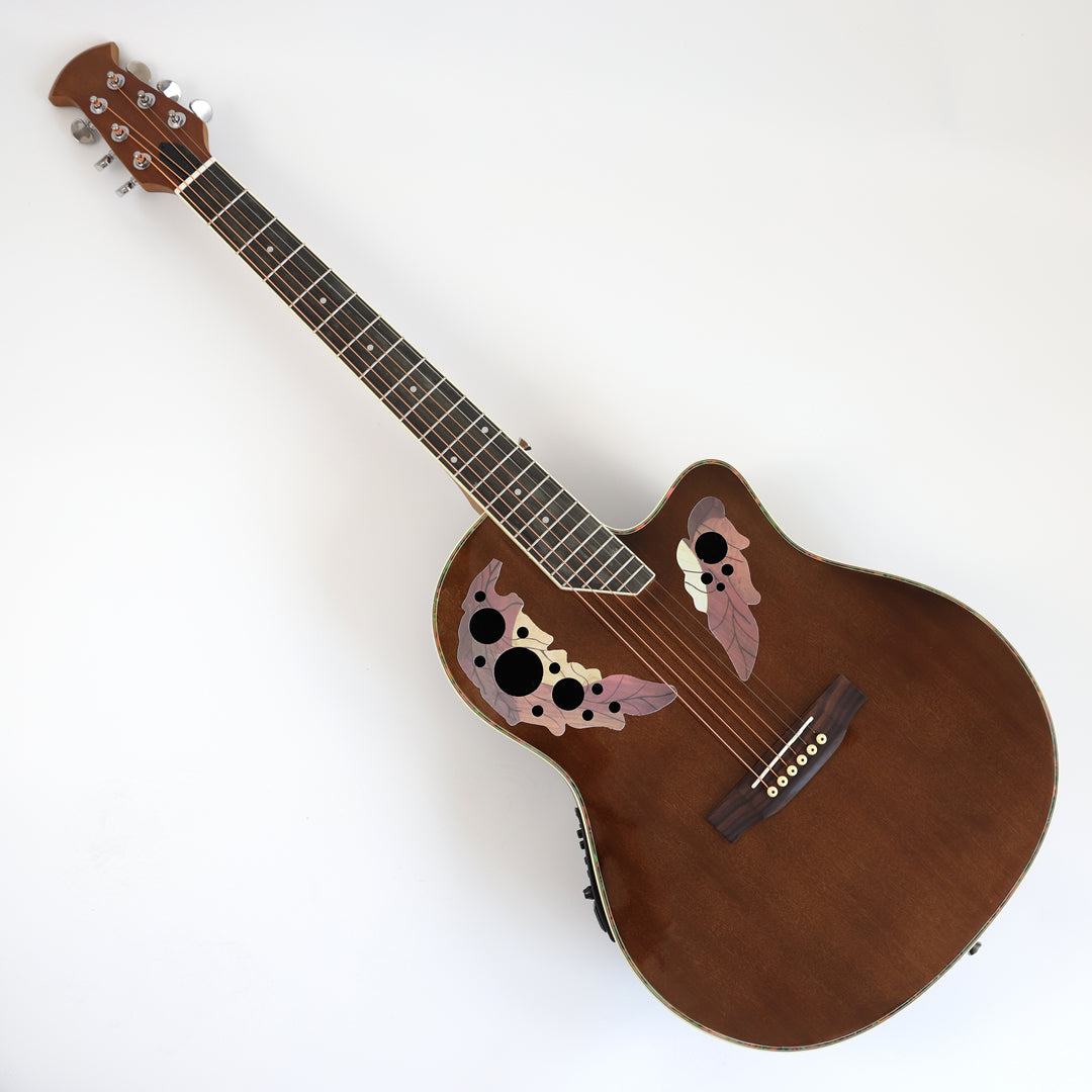 PANGO MUSIC 41 Inch Round Back Acoustic Guitar with EQ (PRB-008 ...