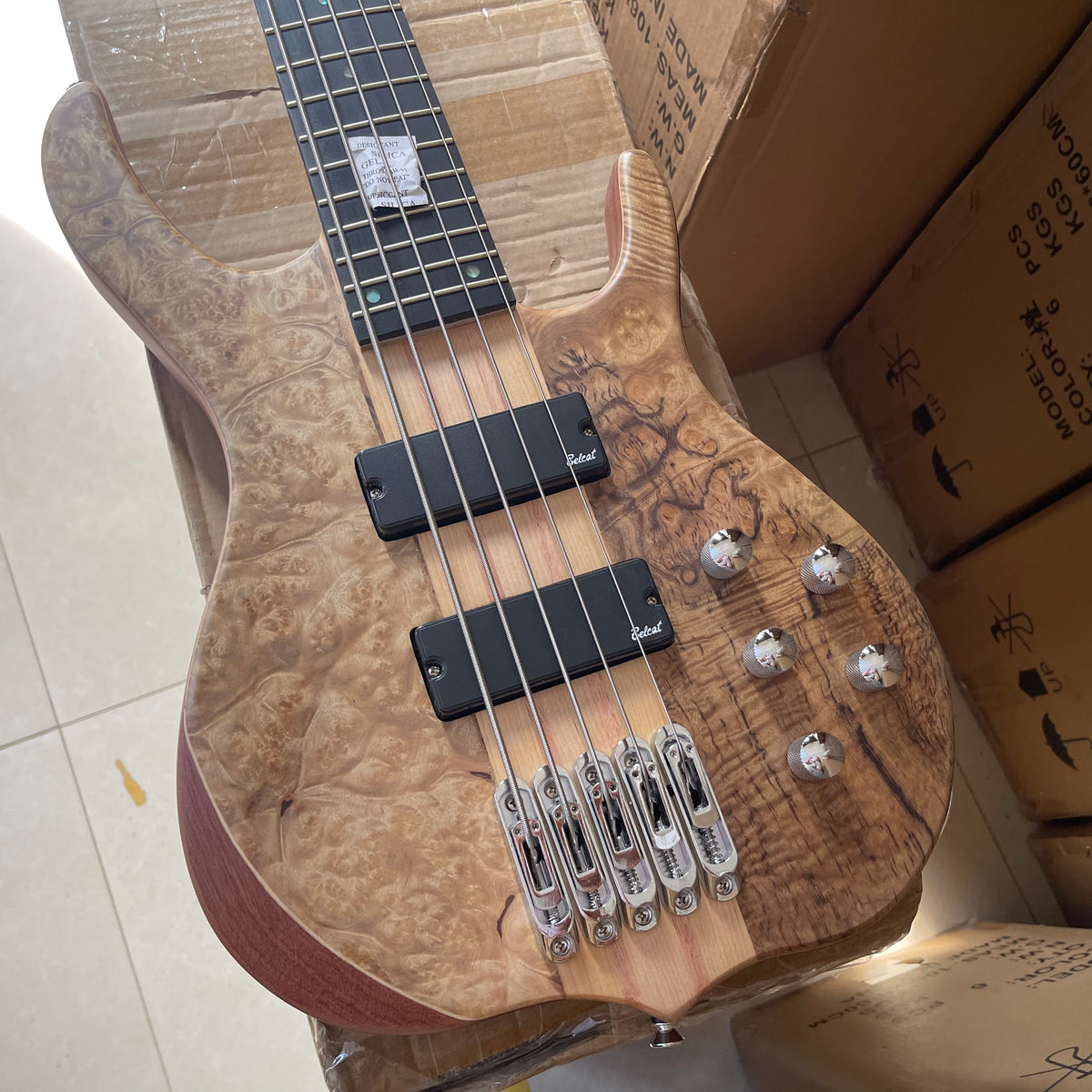 5 Strings Neck Through Electric Bass Guitar (YMZ-193) — Guitar Kit Shop