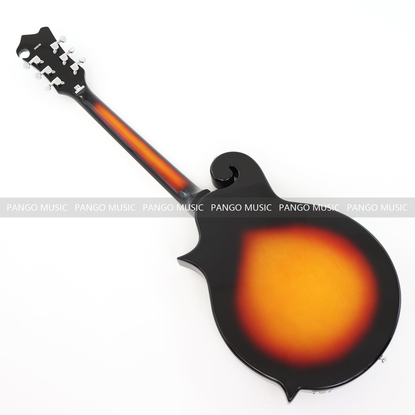 Mandolin Style Semi-Hollow Body Electric Guitar with Gloss Sunburst Fi ...