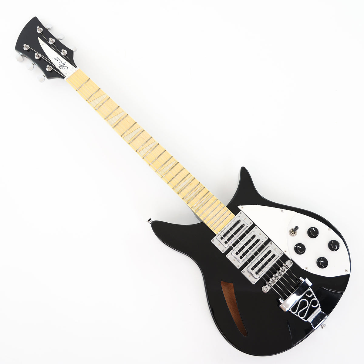 Rick Style Black Electric Guitar (RICK-01, , Limited Edition, Flash Sa ...