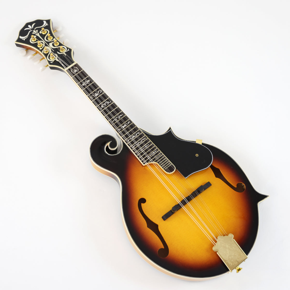 PANGO MUSIC Solid Spruce Top Sunburst F Mandolin (PMB-611) — Guitar Kit ...