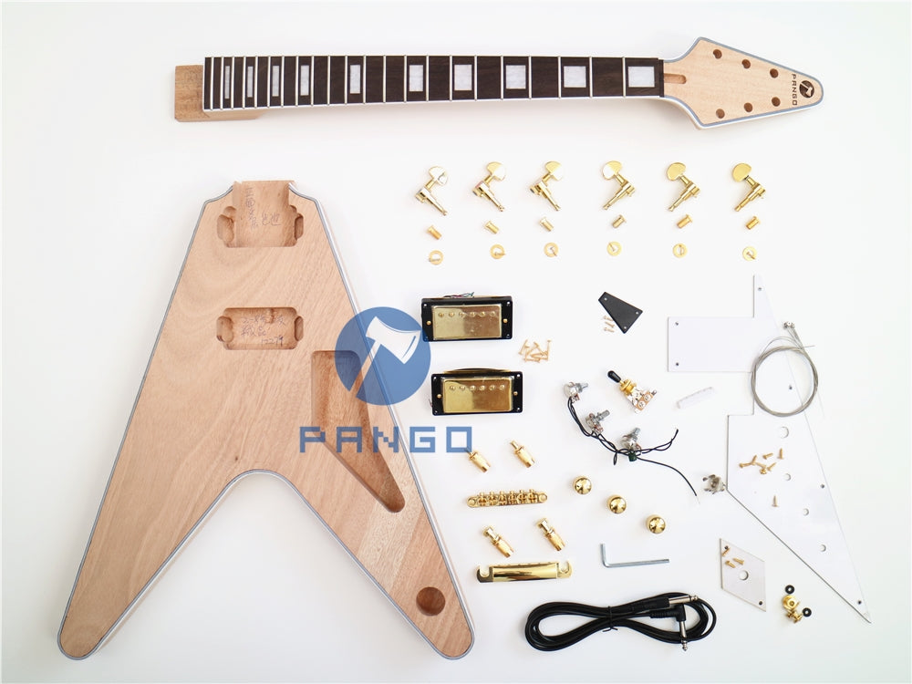 Flying V Style DIY Electric Guitar Kit (PFV-638F) — Guitar Kit Shop