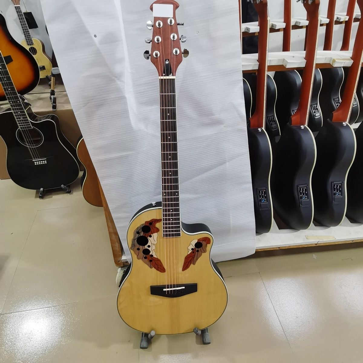 41 Inch Round Back Acoustic Guitar (PRB-001) — Guitar Kit Shop