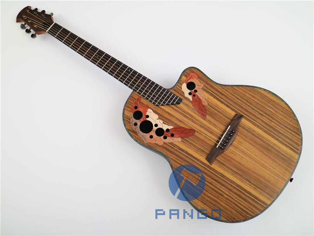 41 Inch Round Back Acoustic Guitar (EL-007) — Guitar Kit Shop