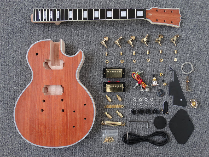 Unique Padou Veneer LP Custom DIY Electric Guitar Kit (CST-950F, Fast ...