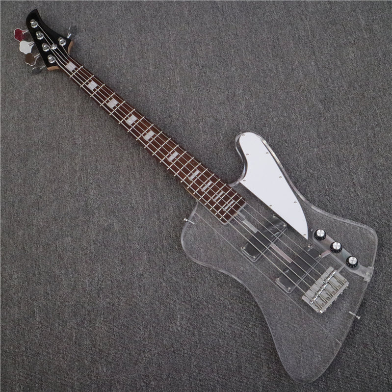 Acrylic Bass, Acrylic Body Electric Bass Guitar — Guitar Kit Shop