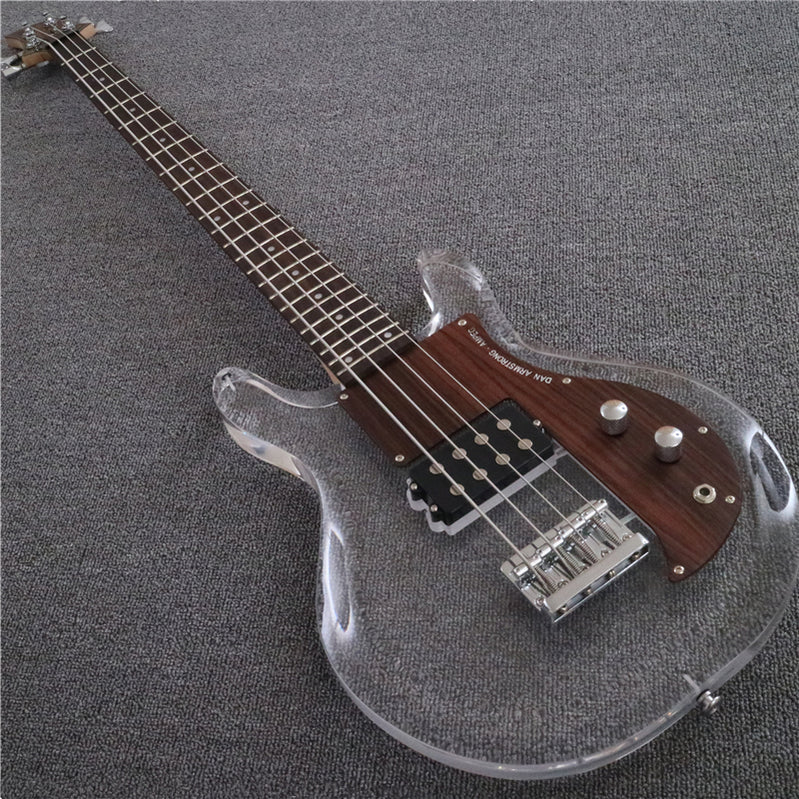 Acrylic Bass, Acrylic Body Electric Bass Guitar — Guitar Kit Shop