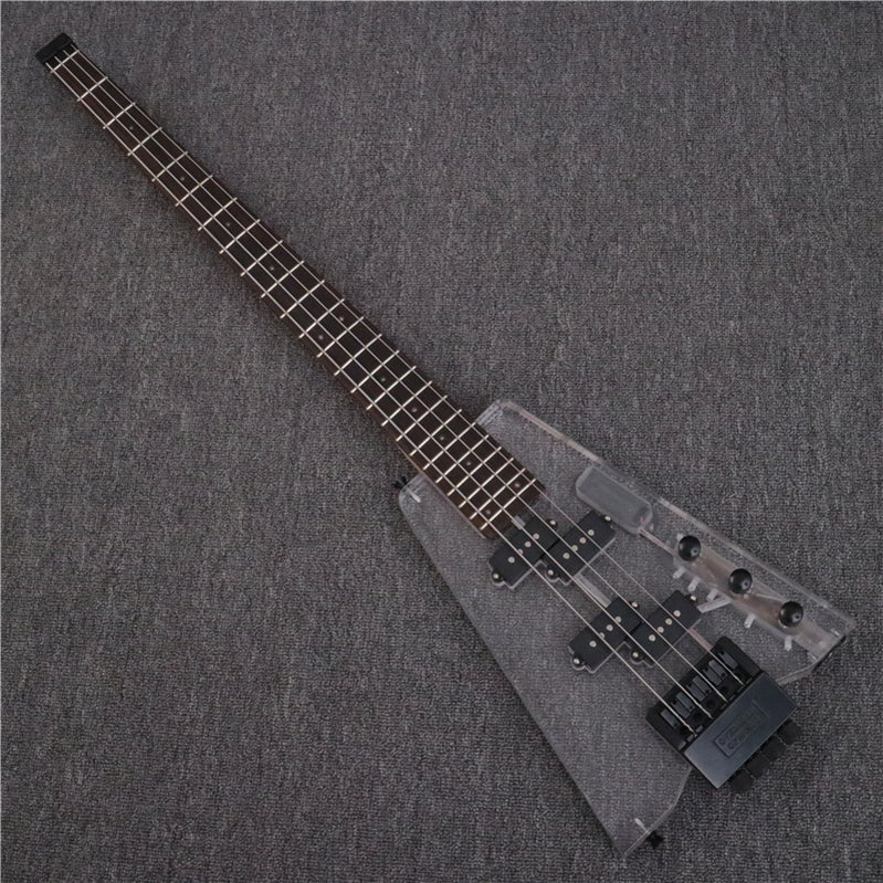 Acrylic Bass, Acrylic Body Electric Bass Guitar — Guitar Kit Shop