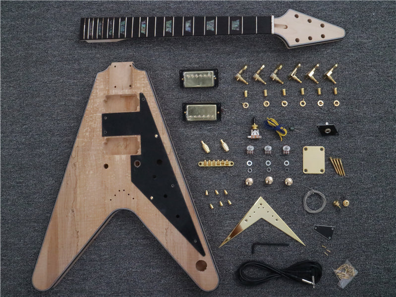 Flying V style DIY Electric Guitar Kit — Guitar Kit Shop