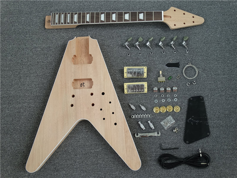 Flying V Style DIY Electric Guitar Kit (PFV-903) — Guitar Kit Shop