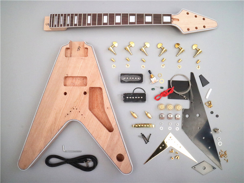Flying V style DIY Electric Guitar Kit — Guitar Kit Shop